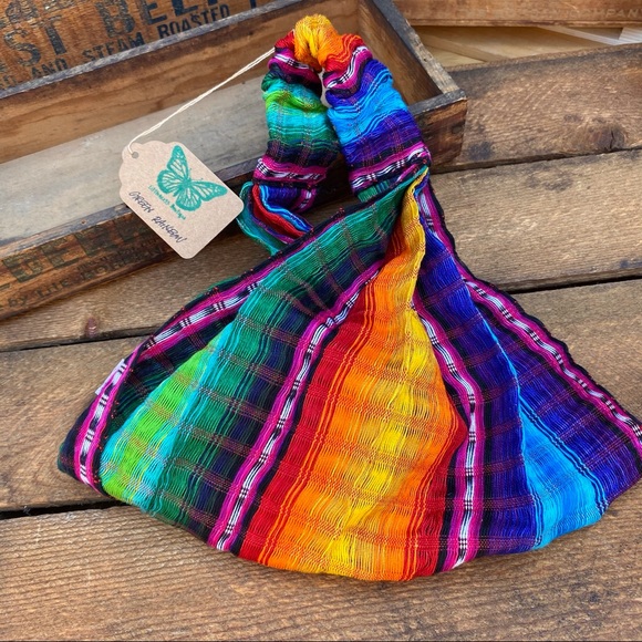 fire monkey | Accessories | Artisanal Mayan Ethnic Wide Scarf Head ...